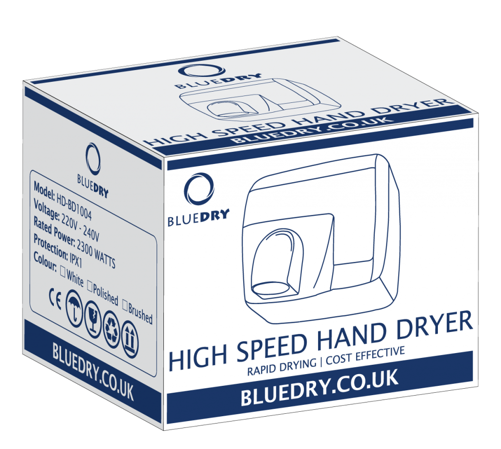 Blue Dry Blue Storm | Automatic Hand Dryer